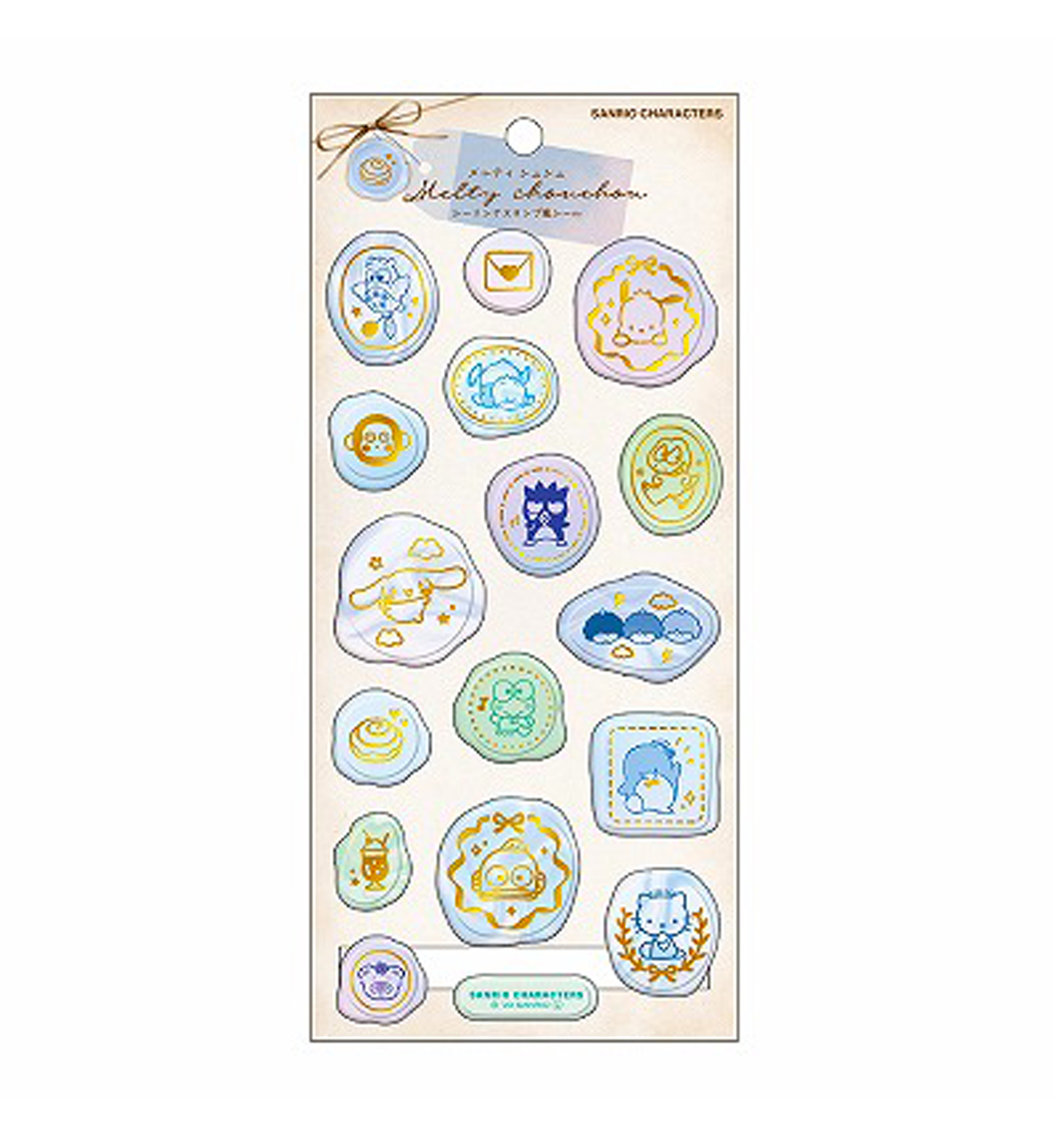 Sanrio Characters Melty Stamp Seal Sticker [Style B]