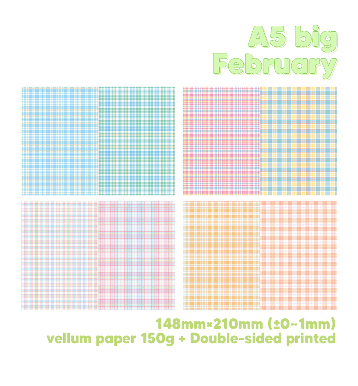 A5 February Paper Refill