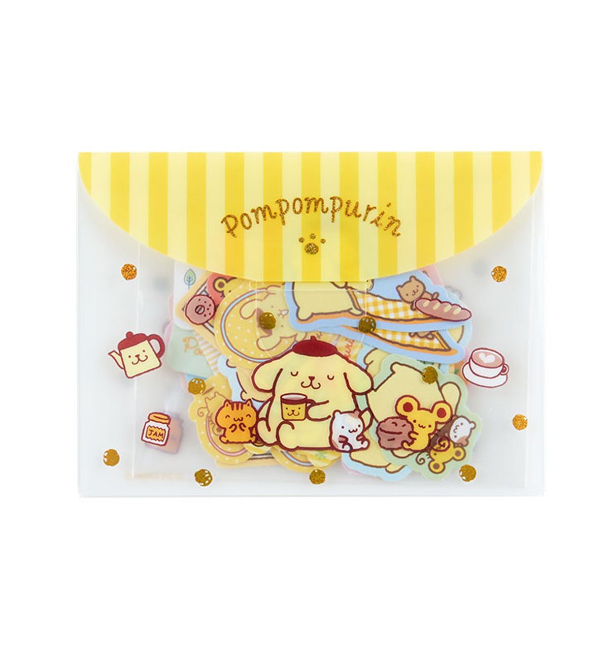 Sanrio 40 Sticker + 1 Case Set [Pompompurin]