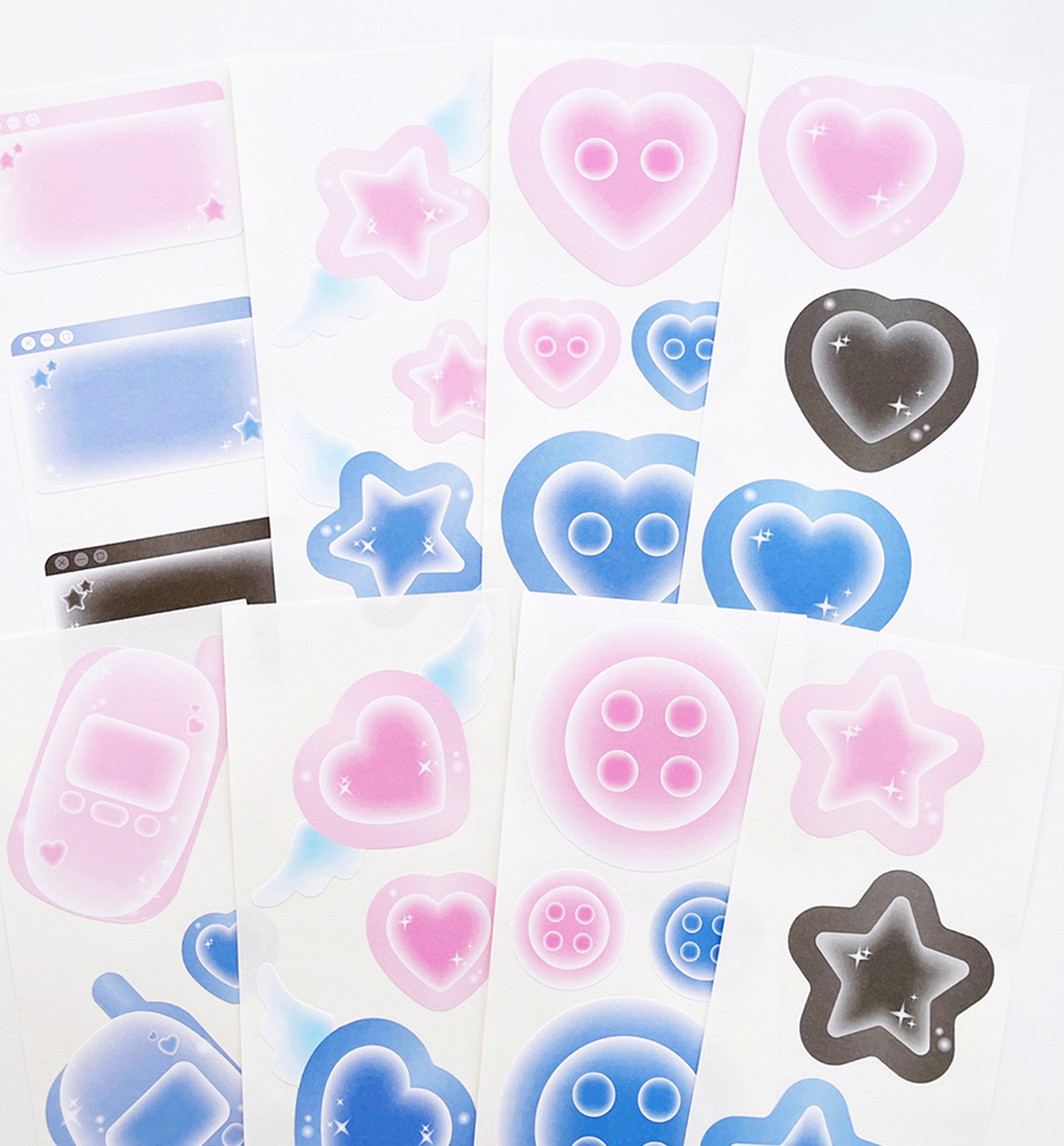 Y2K Paper Sticker Set