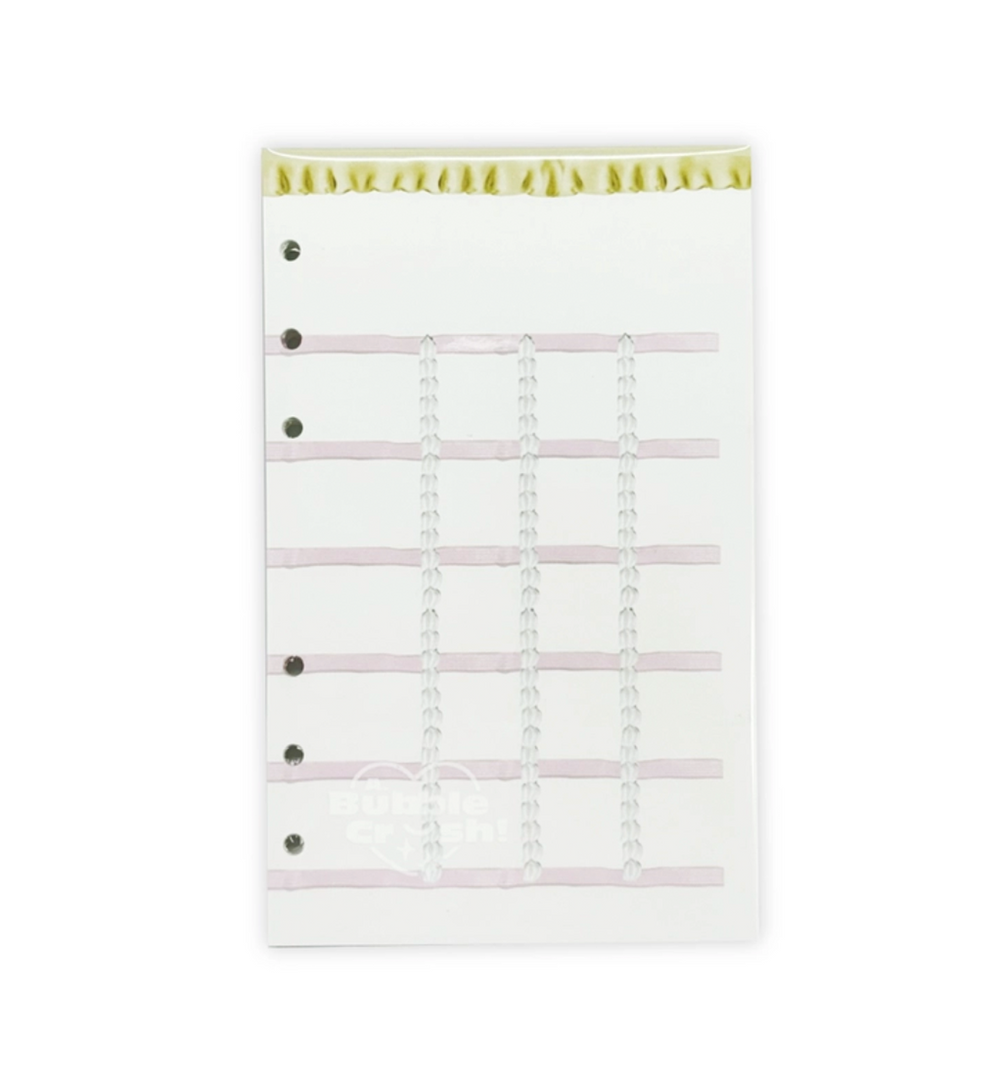 A6 Deco Cream Paper Refill