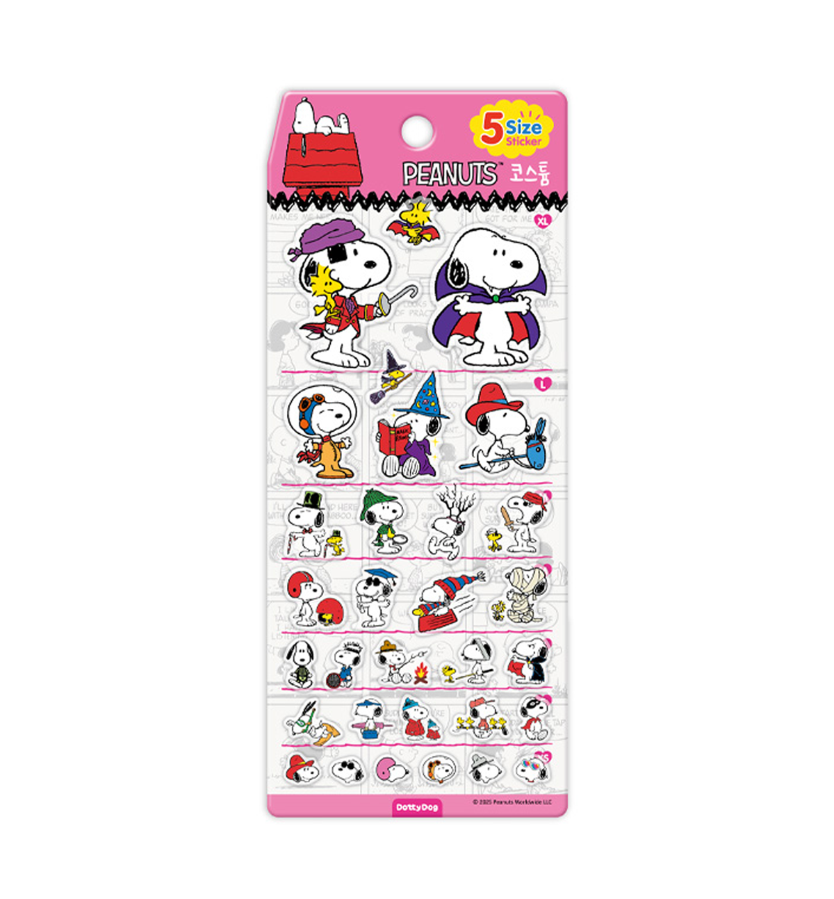 Peanuts Snoopy Costume Marshmallow Sticker
