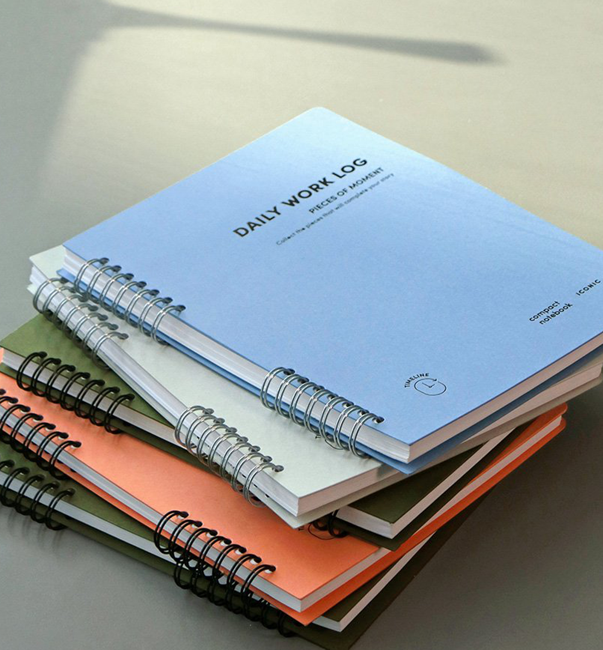 A5 Compact Daily Work Log Notebook [4 Colors]