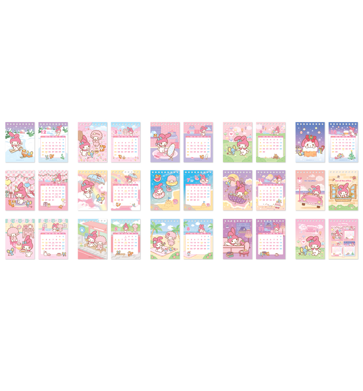 2024 Sanrio Characters Mini Desk Calendar [4 Designs]