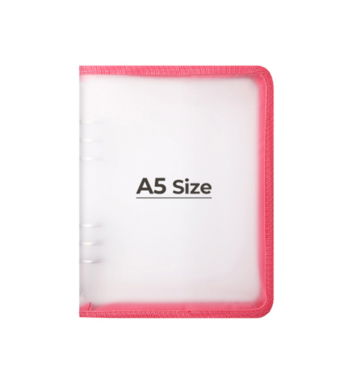 A5 Clear Zipper Binder Cover