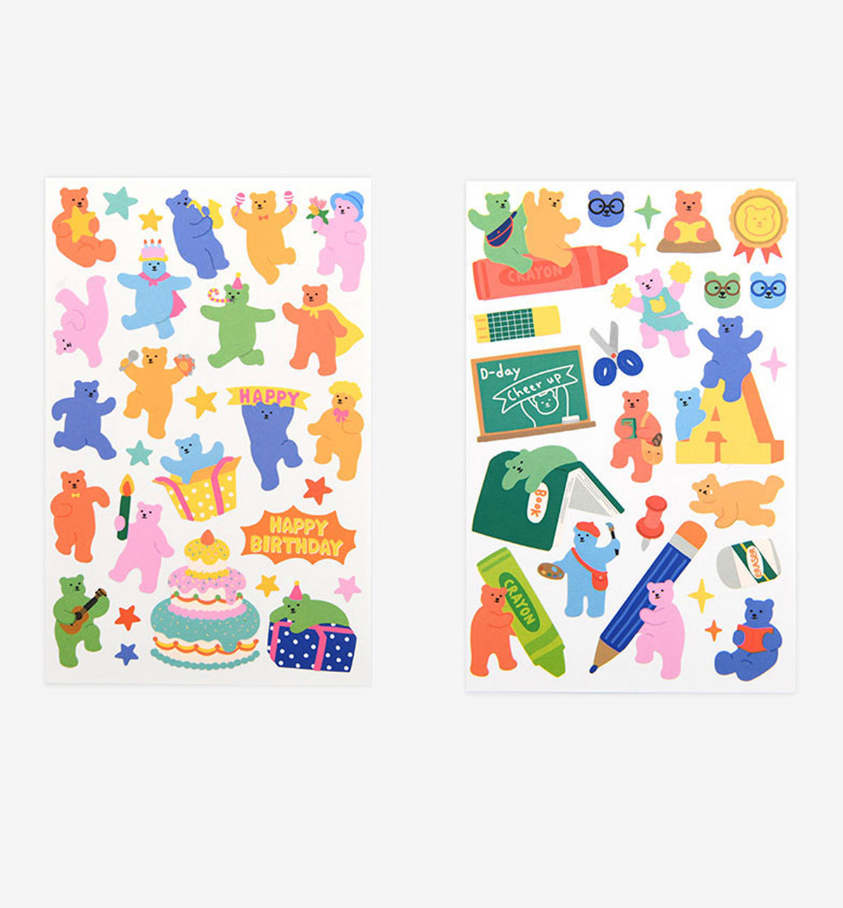 Jelly Bear Sticker Set [12 Sheets]