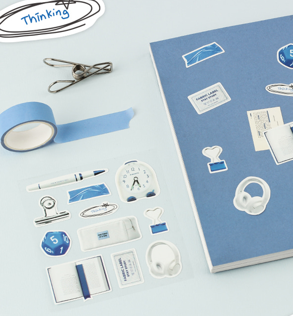 Stay Object Removable Seal Sticker Pack