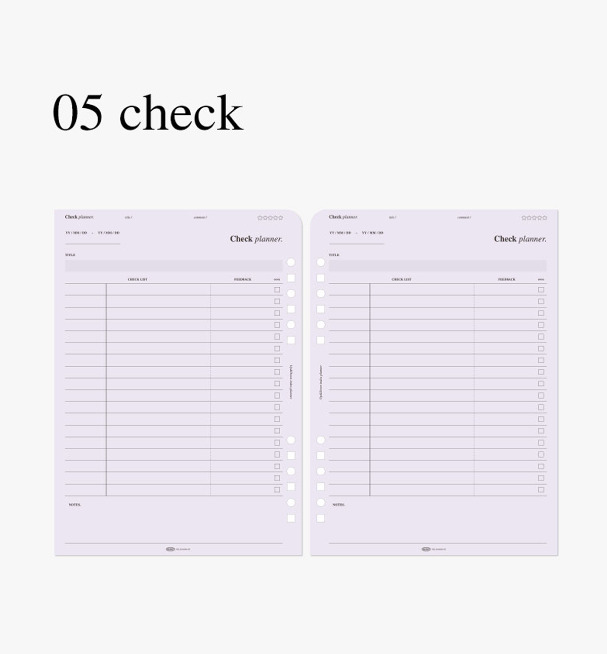 A5 Up & Down Index Paper Refill [24 Layouts]
