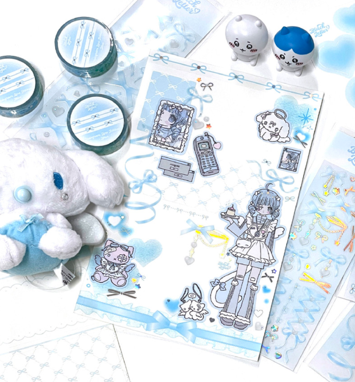 Satin Ribbon Seal Sticker