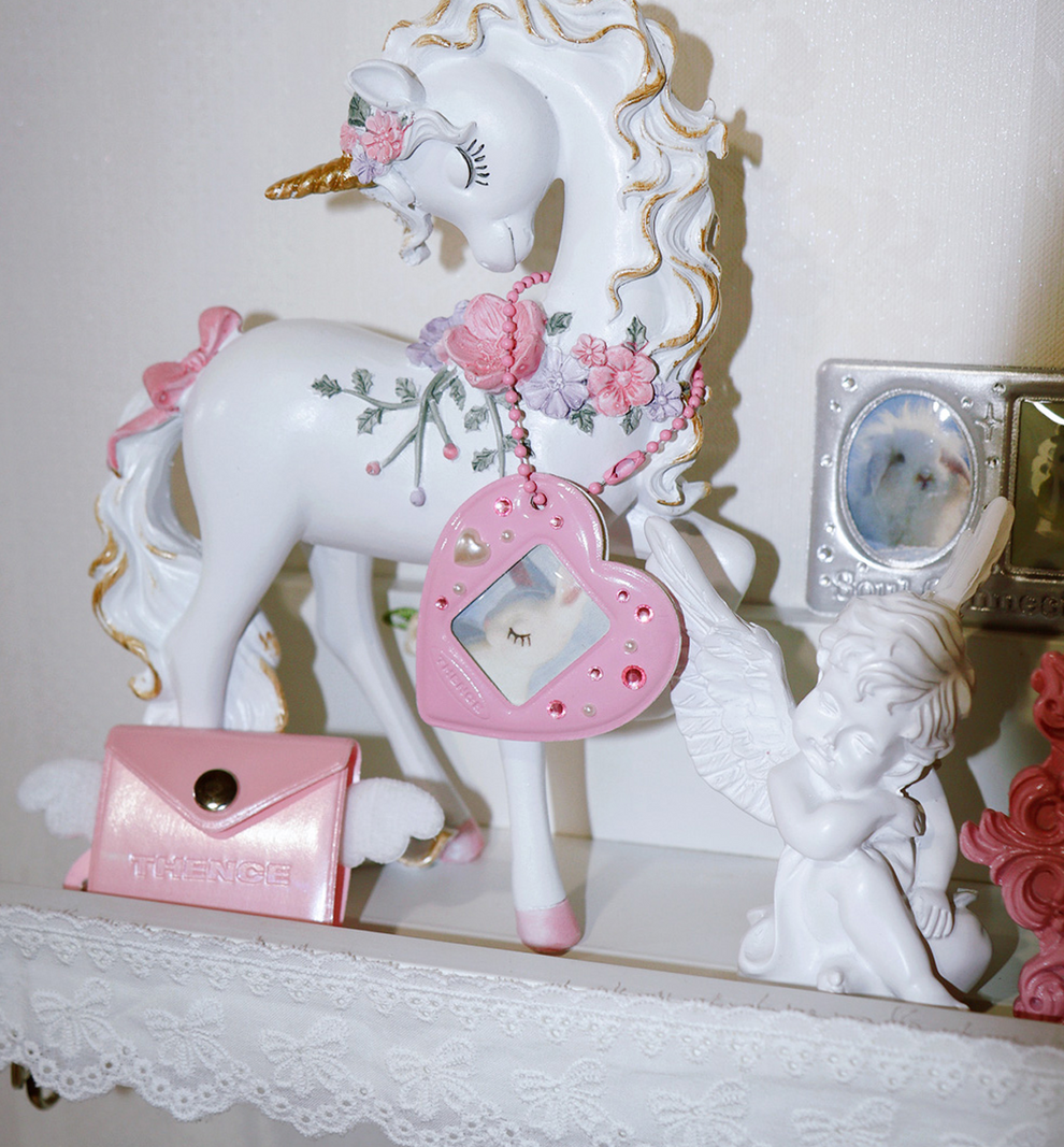 Glossy Photo Frame Key Holder [Pink Heart]
