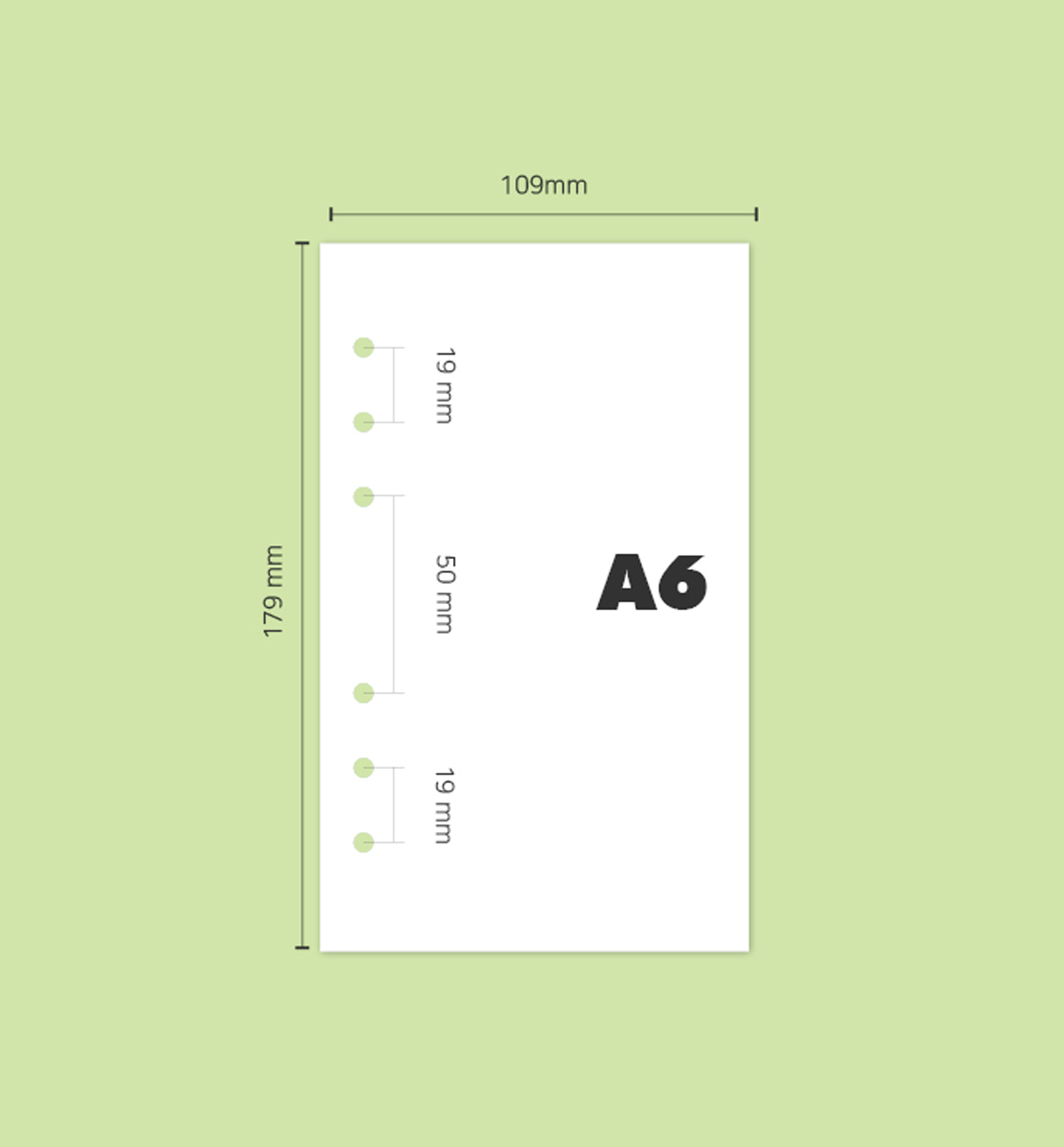 A6 Design Planner Refill