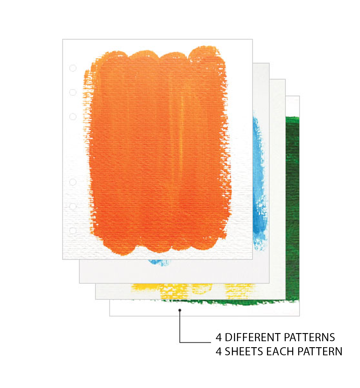 A6 Wide Acrylic Painting Pattern Planner Refill