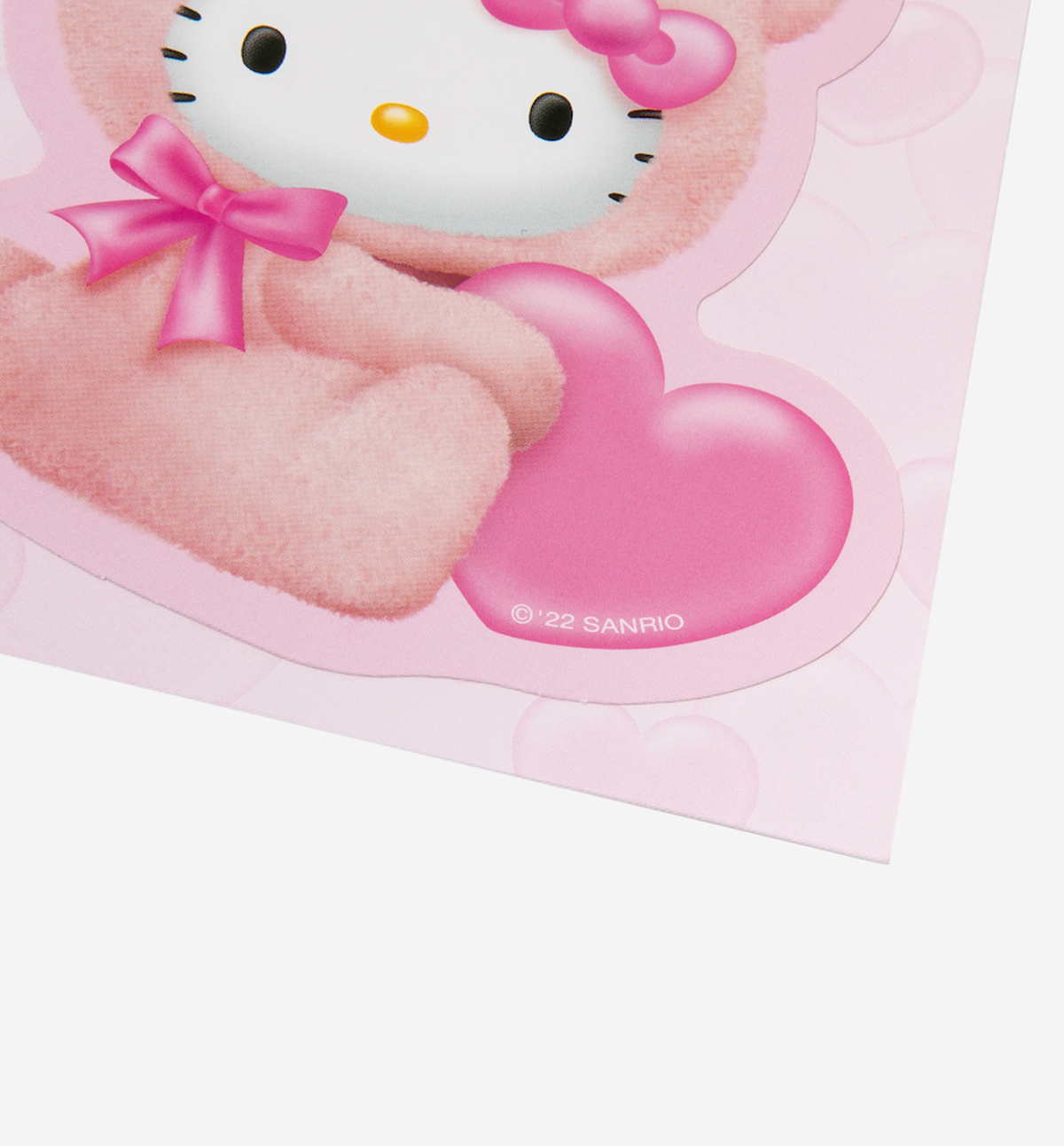 Hello Kitty Big Sticker [Heart Bear Pink]