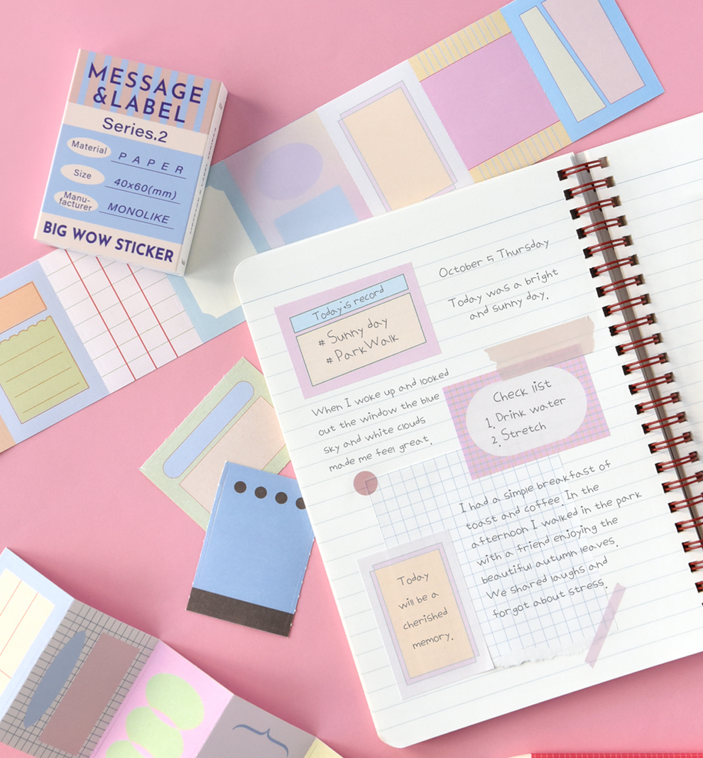Big Wow Message & Label Sticker Pack [Ver. 2]