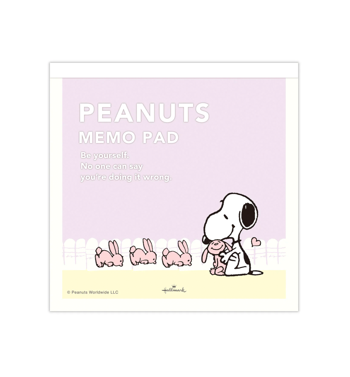 Peanuts Snoopy Be Yourself Memopad [Purple]