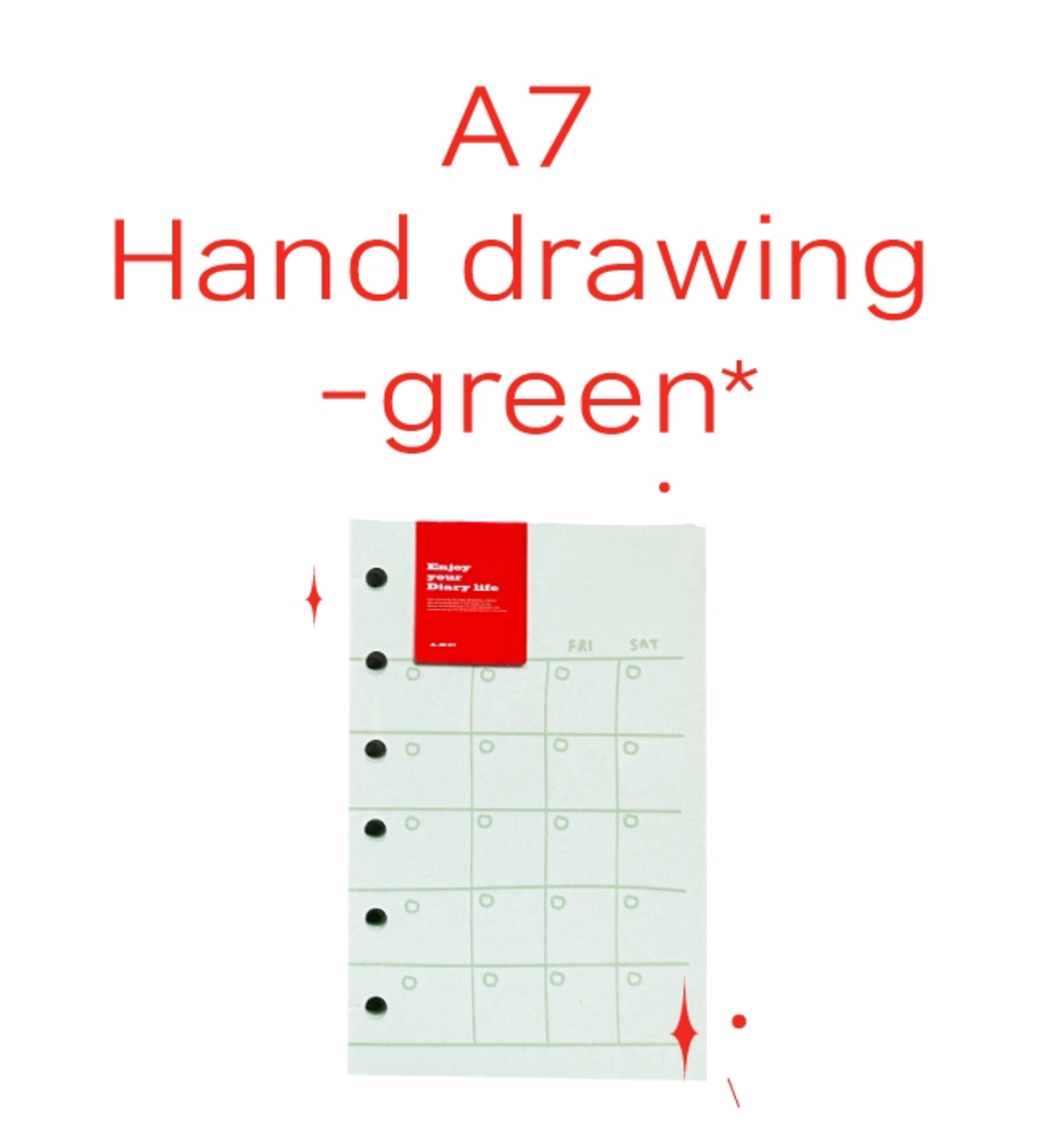 A7 Hand Drawing Paper Refill [Green]