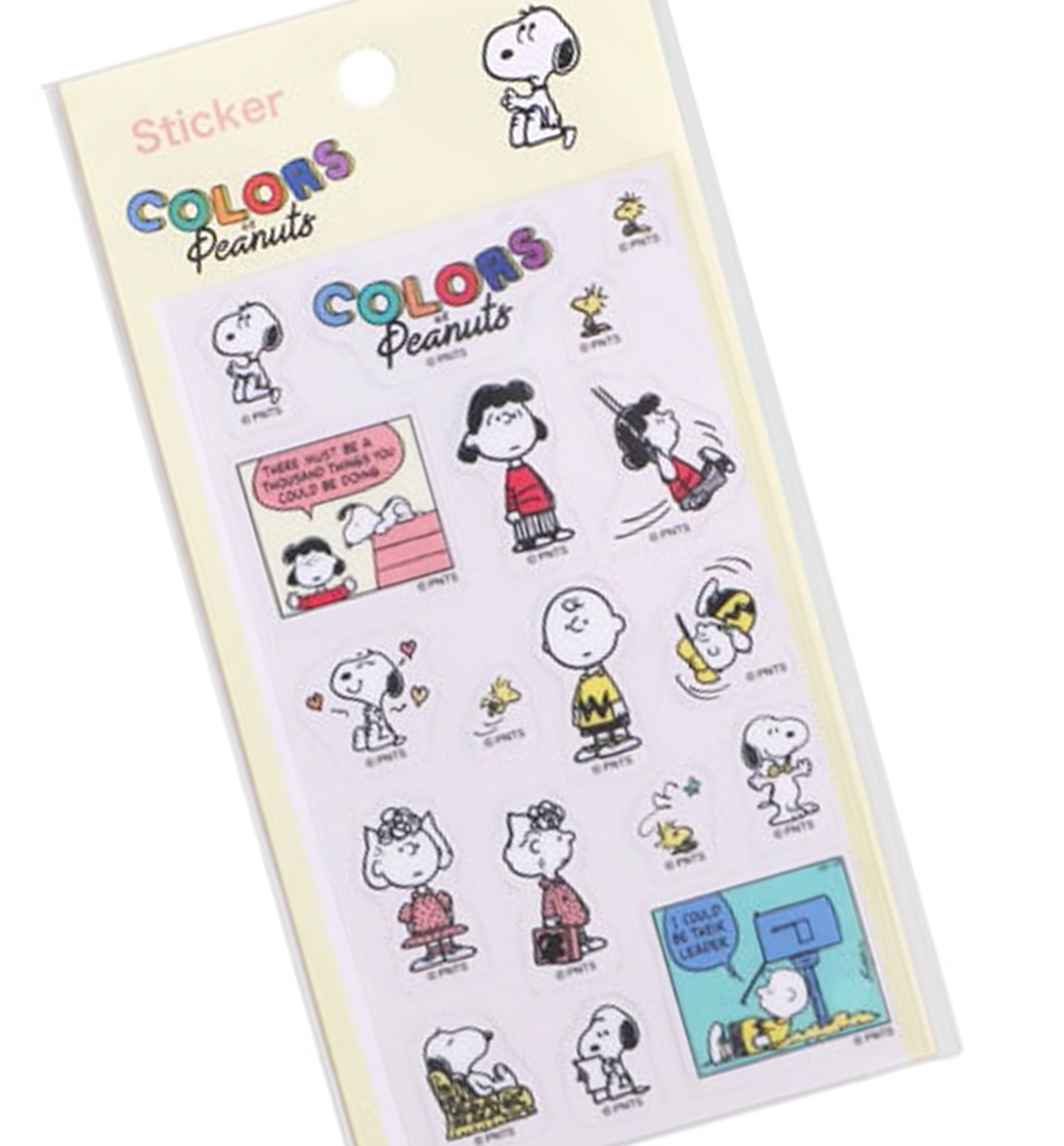 Peanuts Snoopy Take Care Sticker [Yellow]