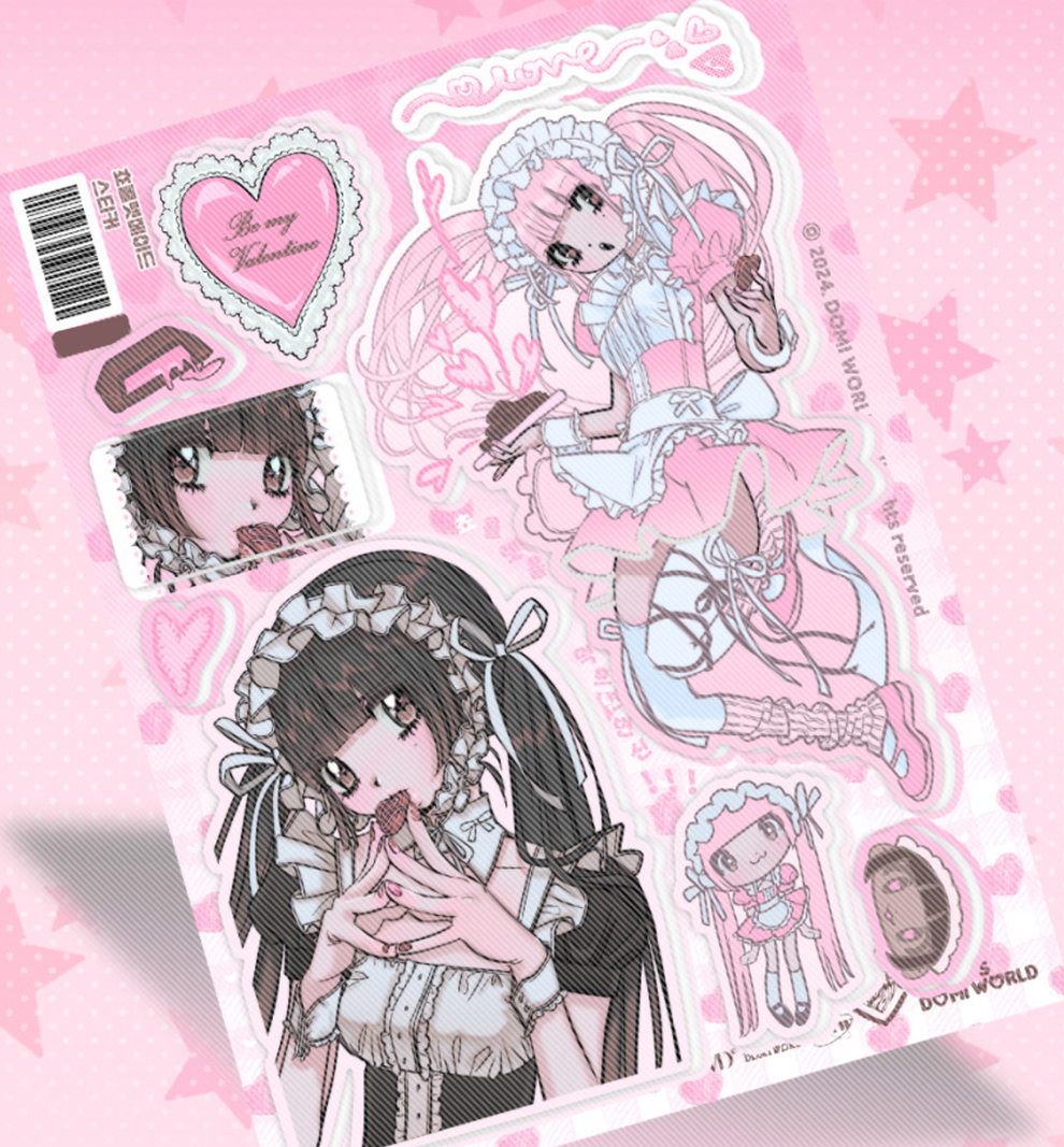 Domi World Chocolate Maid Sticker