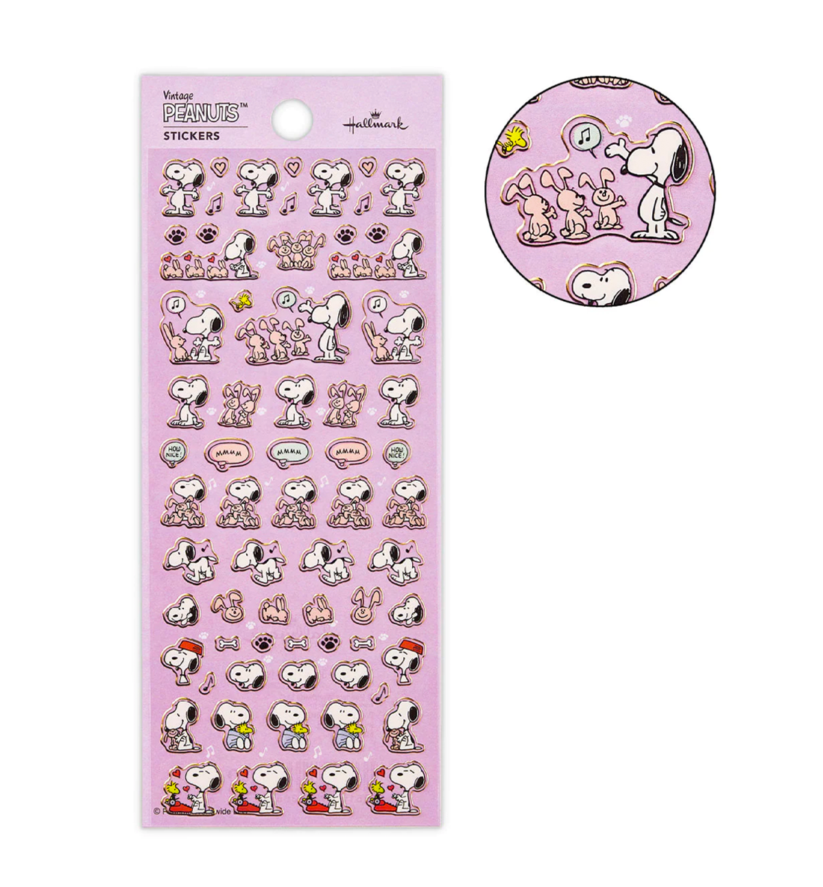 Peanuts Snoopy Sticker [Pink Rabbit]