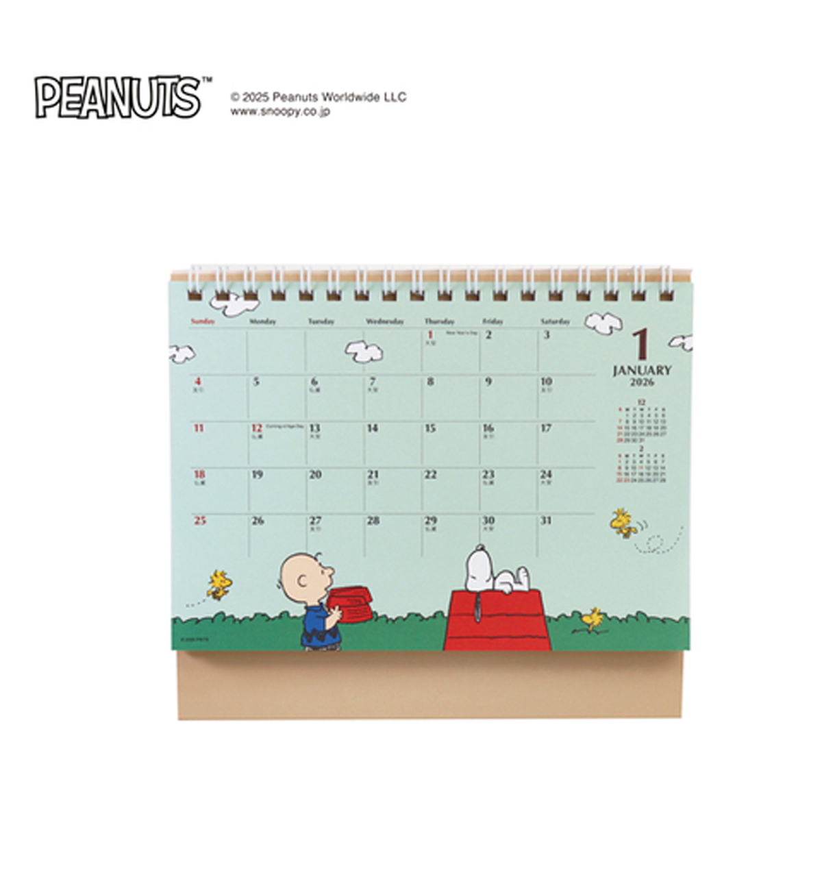 [JAPAN] 2026 Peanuts Snoopy Desk Calendar [Good ol' Charlie Brown]