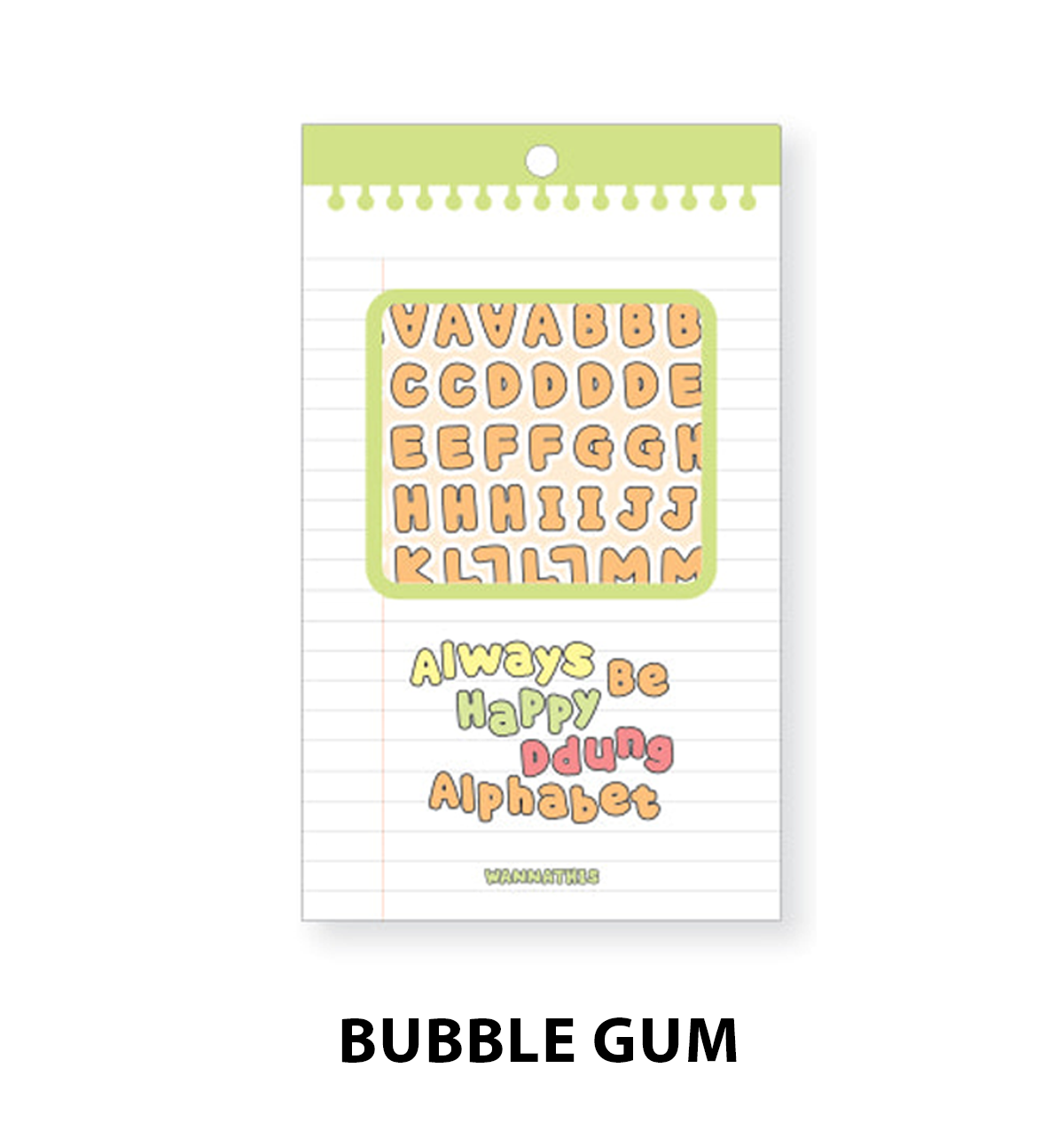 Ddung Alphabet Clear Seal Sticker Pack