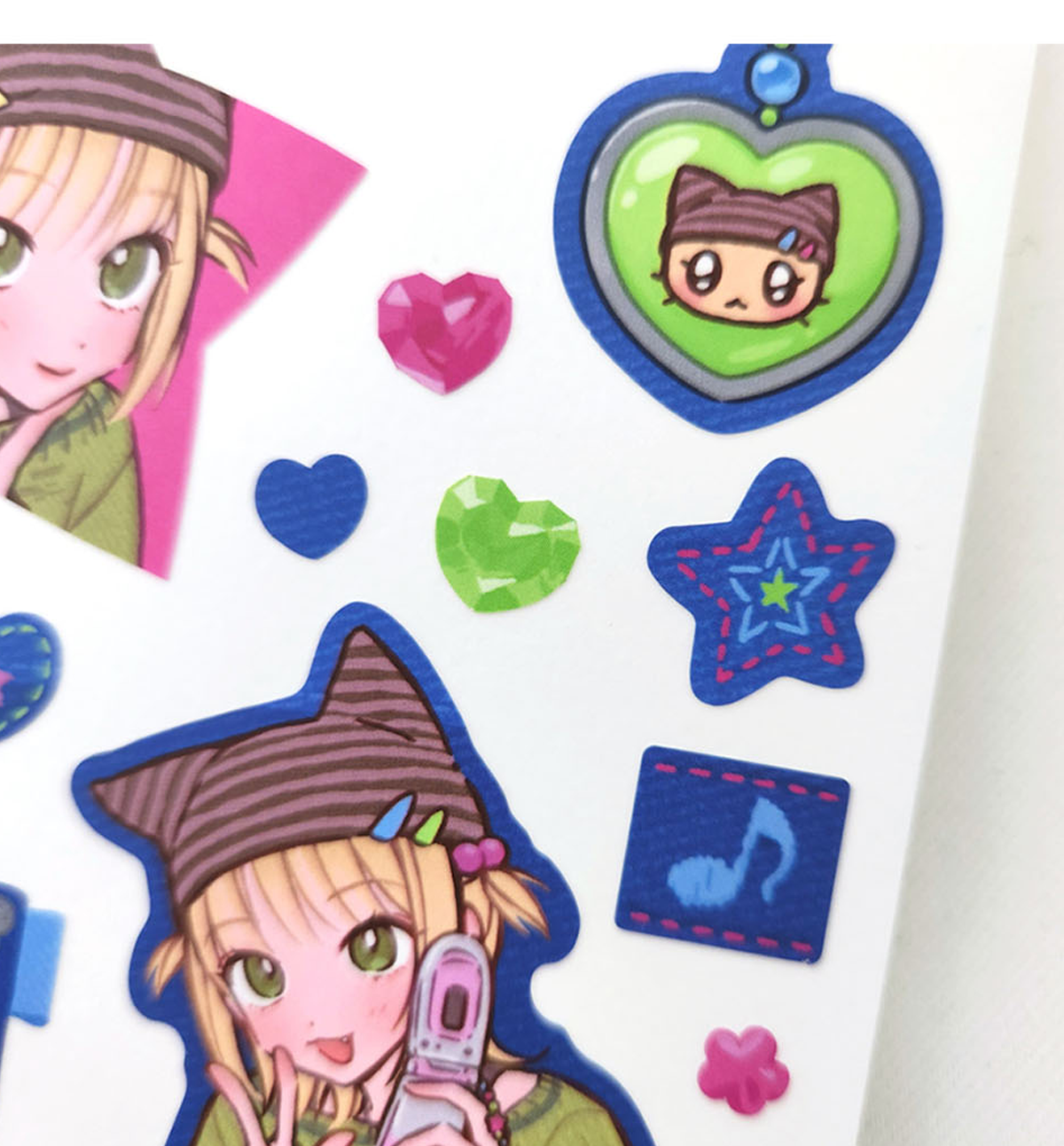 Deep Blue Denim Sticker