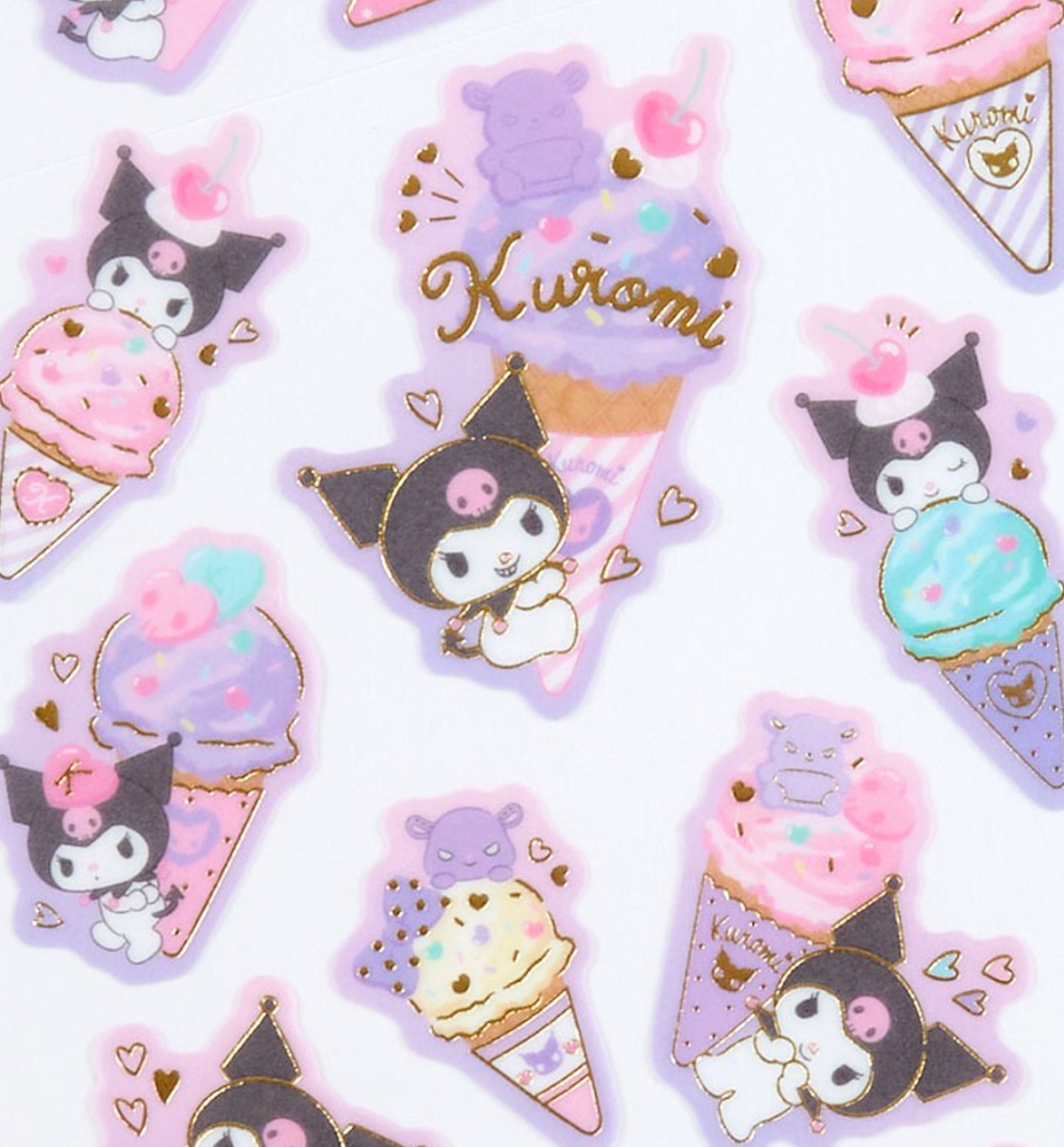 Sanrio Ice Party Sticker [Kuromi]