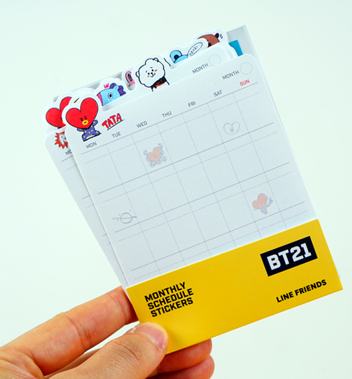 BT21 Schedule Sticker Memopad