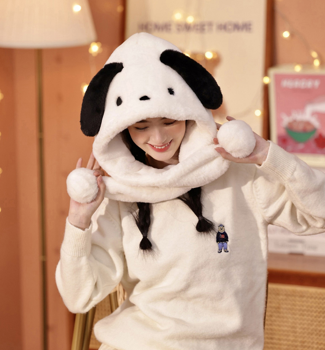 Sanrio Face Warm Hat [Cinnamoroll]