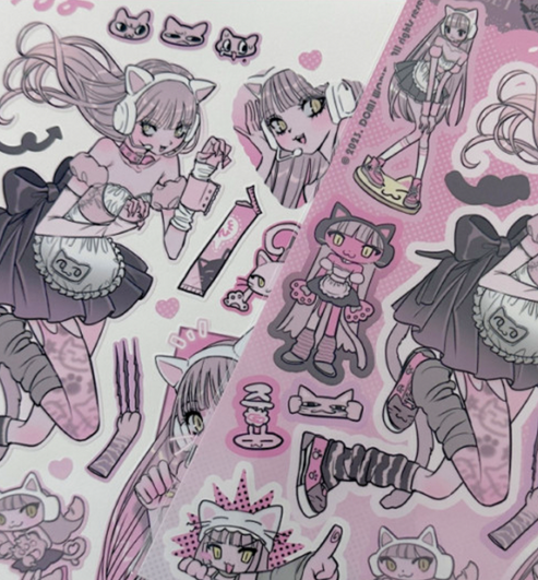 Domi World Velvet Sticker [6 Designs]