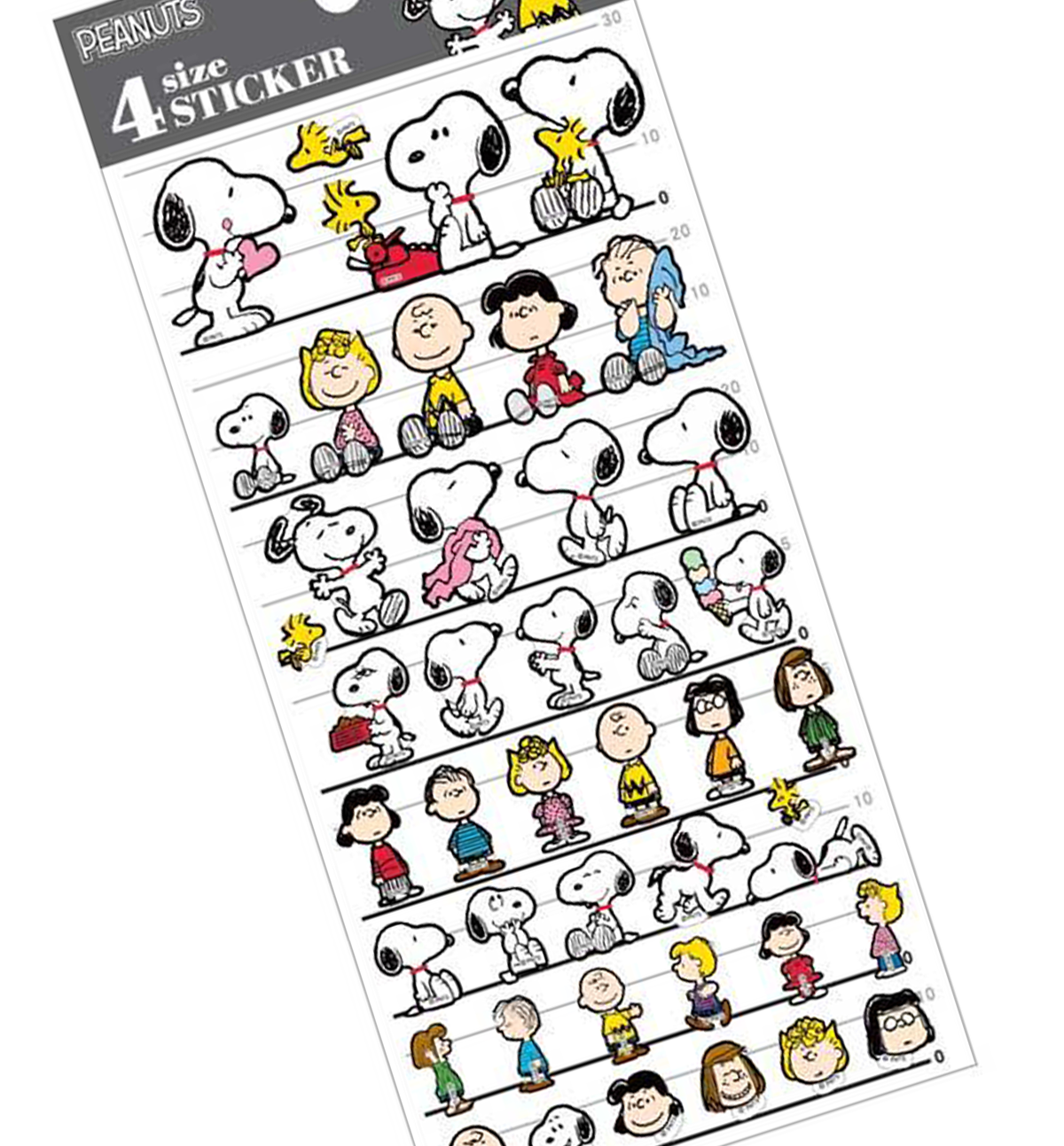 Snoopy 4 Size Sticker [Kids]
