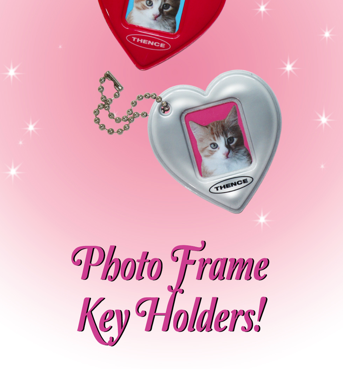 Photo Frame Key Holder [Red Heart]