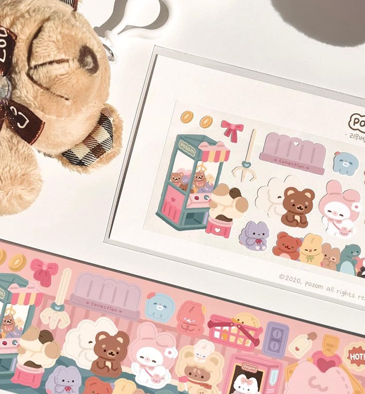 Doll Catching Machine Seal Sticker