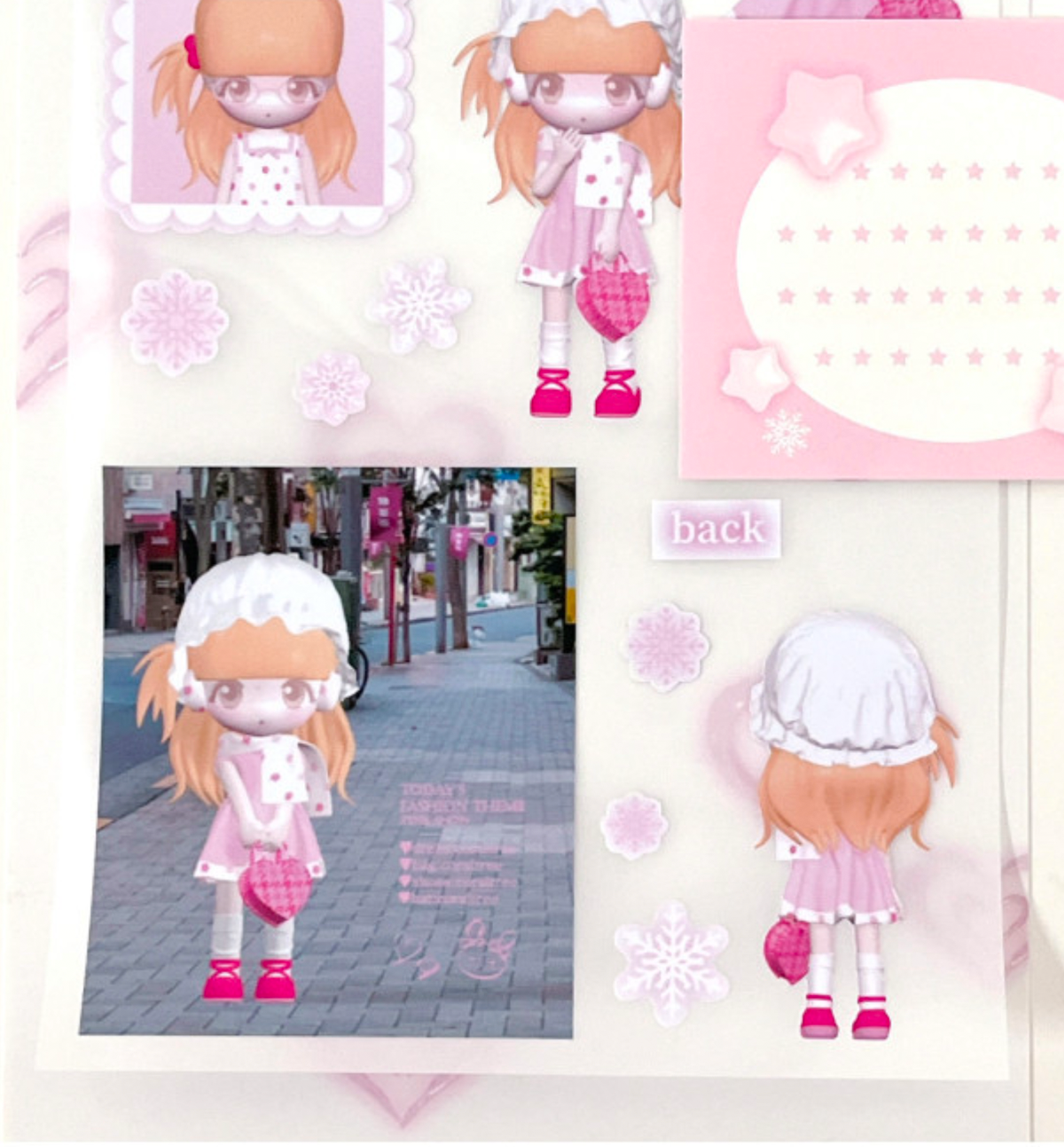 Pink Snow Seal Sticker