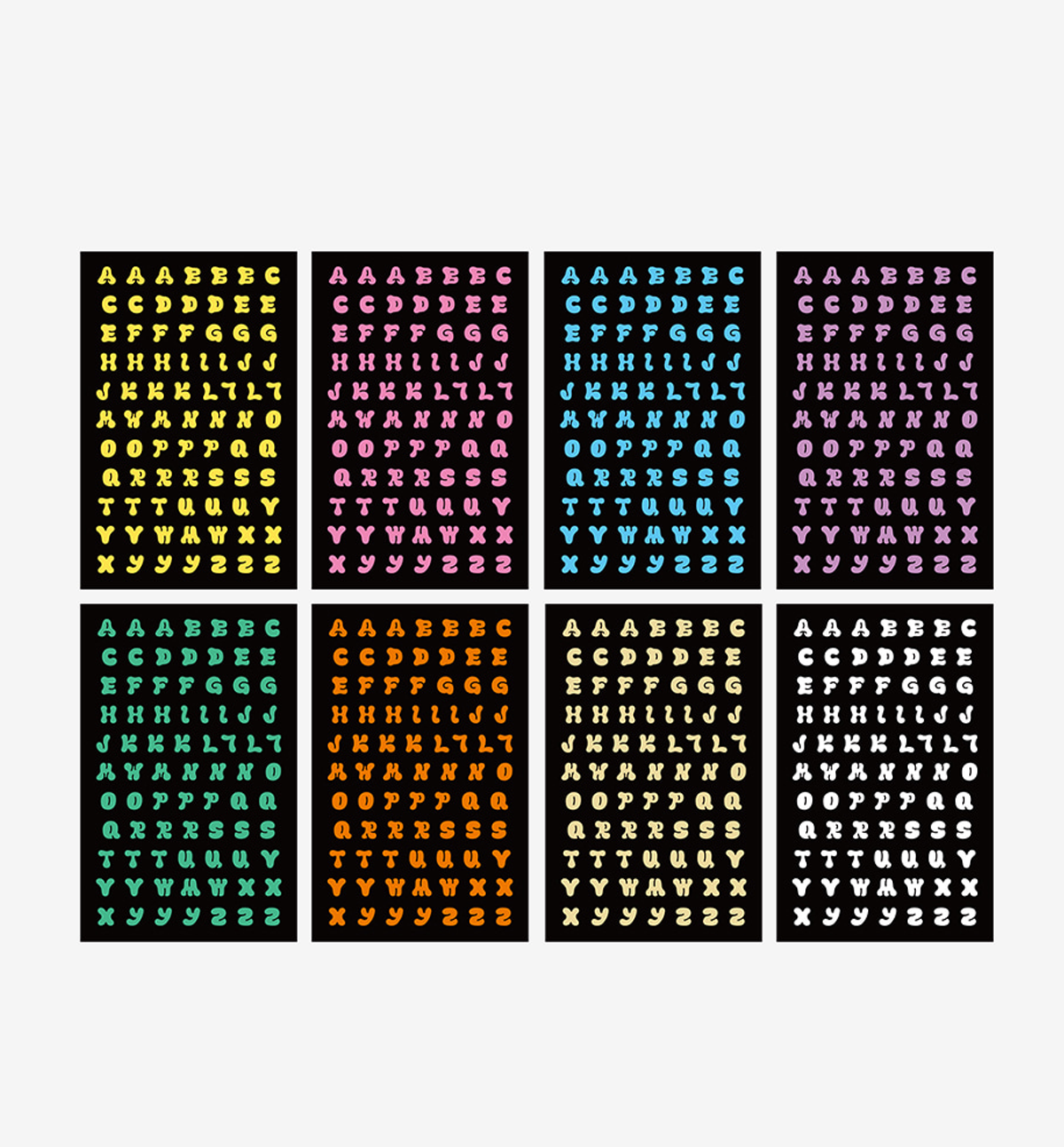 Cloud Typo Sticker Pack [8 Sheets]