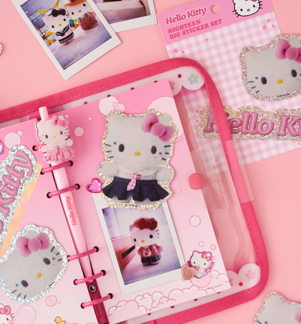 High Teen Hello Kitty Hologram Big Sticker Set