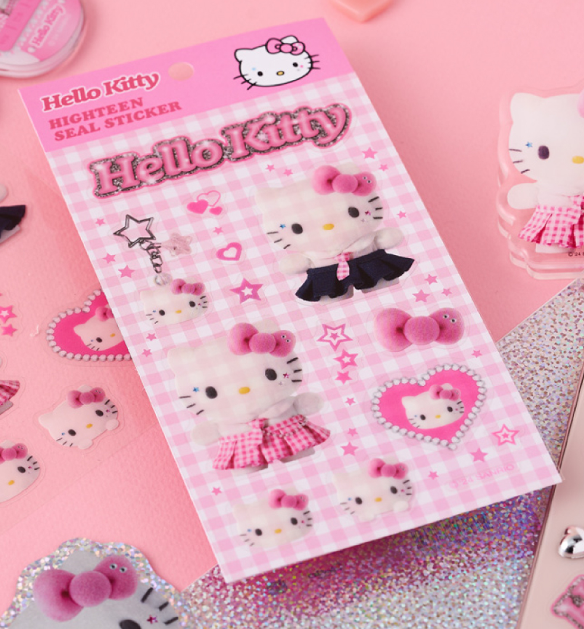 High Teen Hello Kitty Clear Seal Sticker