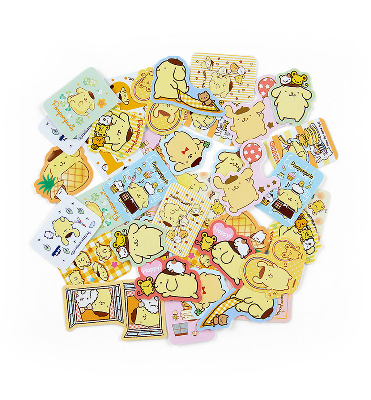Sanrio 40 Sticker + 1 Case Set [Pompompurin]