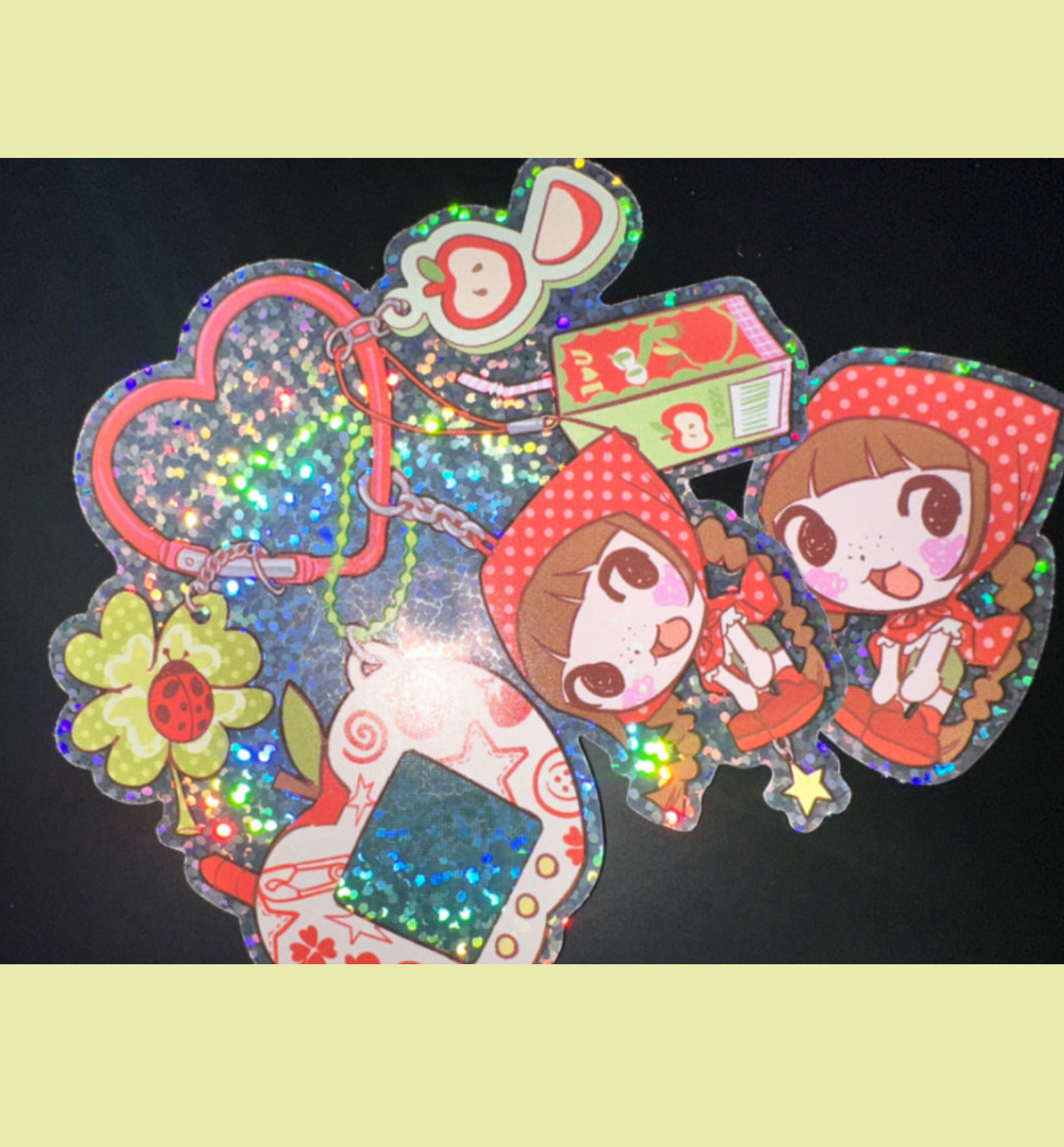Domi World Keyring-Style Hologram Sticker