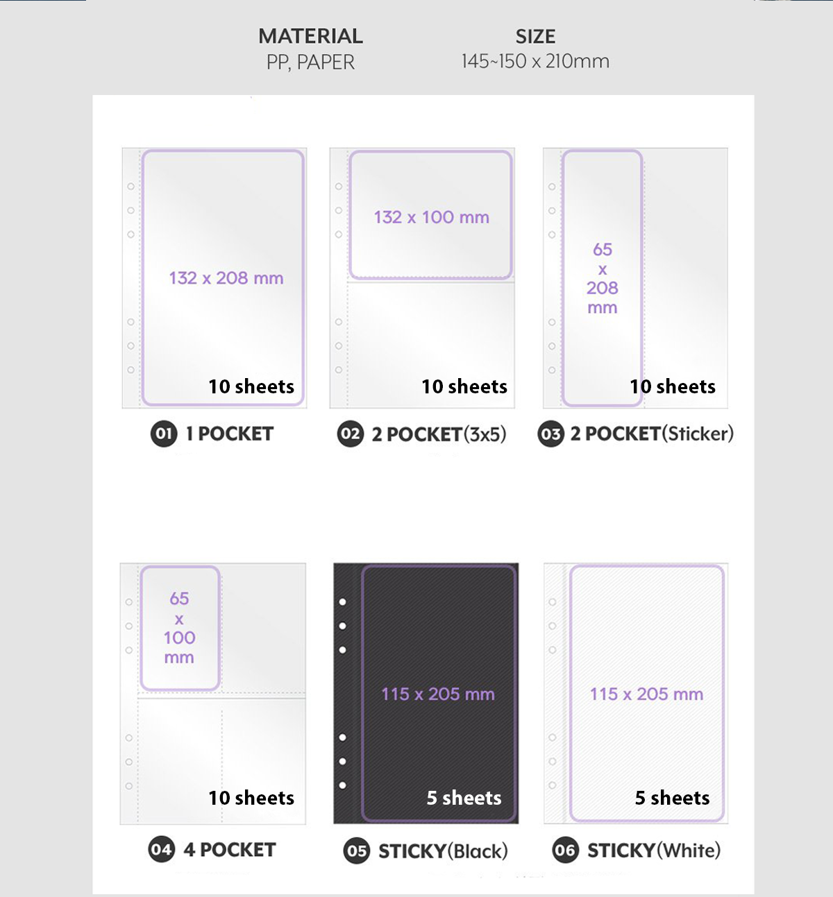 A5 Record On Binder Refill