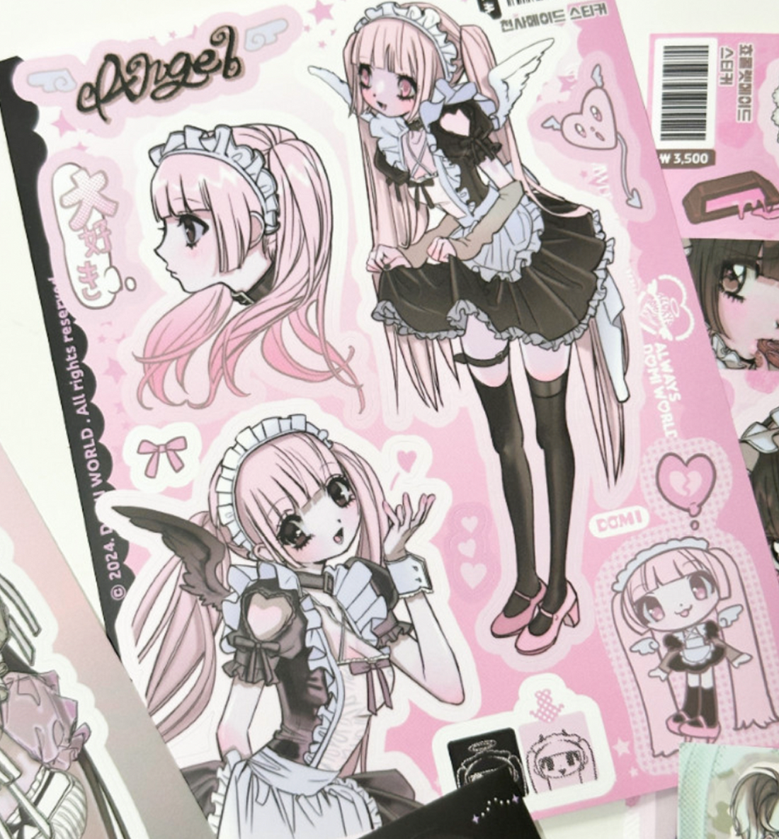 Domi World Angel Maid Sticker