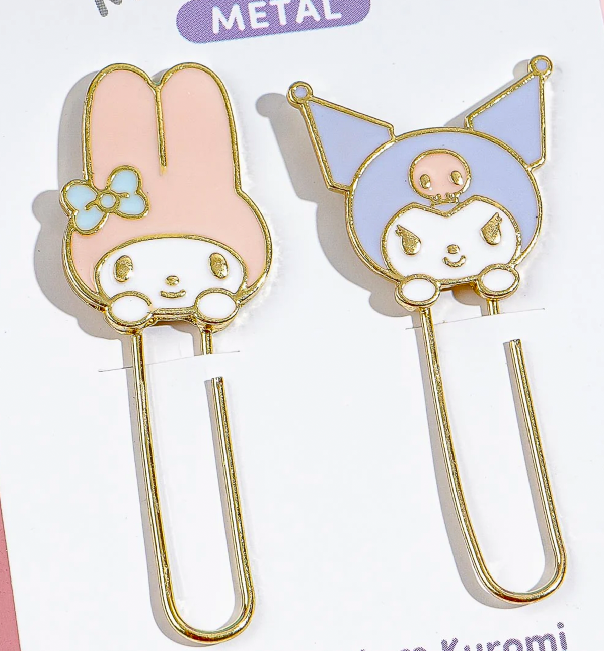 Sanrio Paper Clip [My Melody & Kuromi]