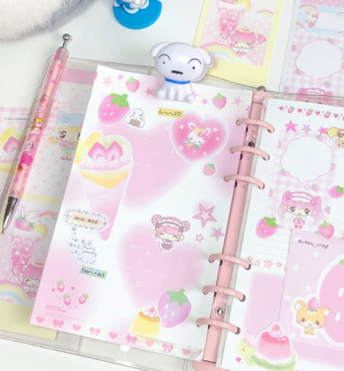 Strawberry Star Seal Sticker