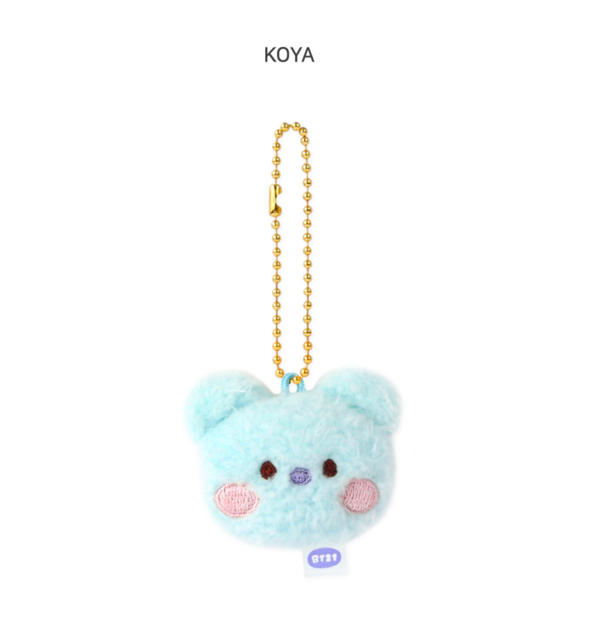 BT21 Minini Plush Face Keyring [Koya]