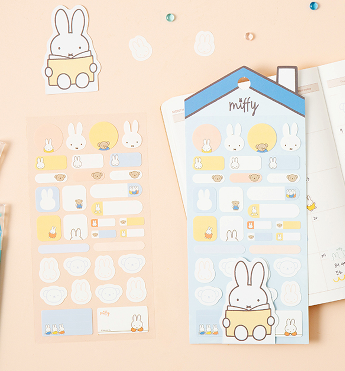 Miffy Name & Memo Sticker