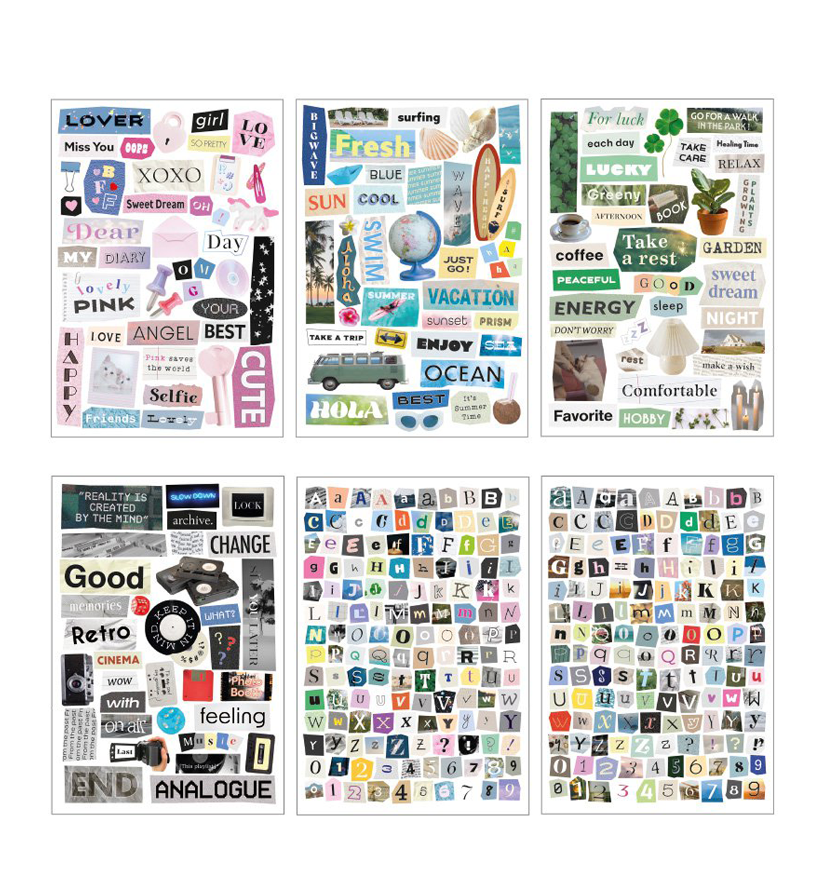 Magazine Collage Sticker Pack