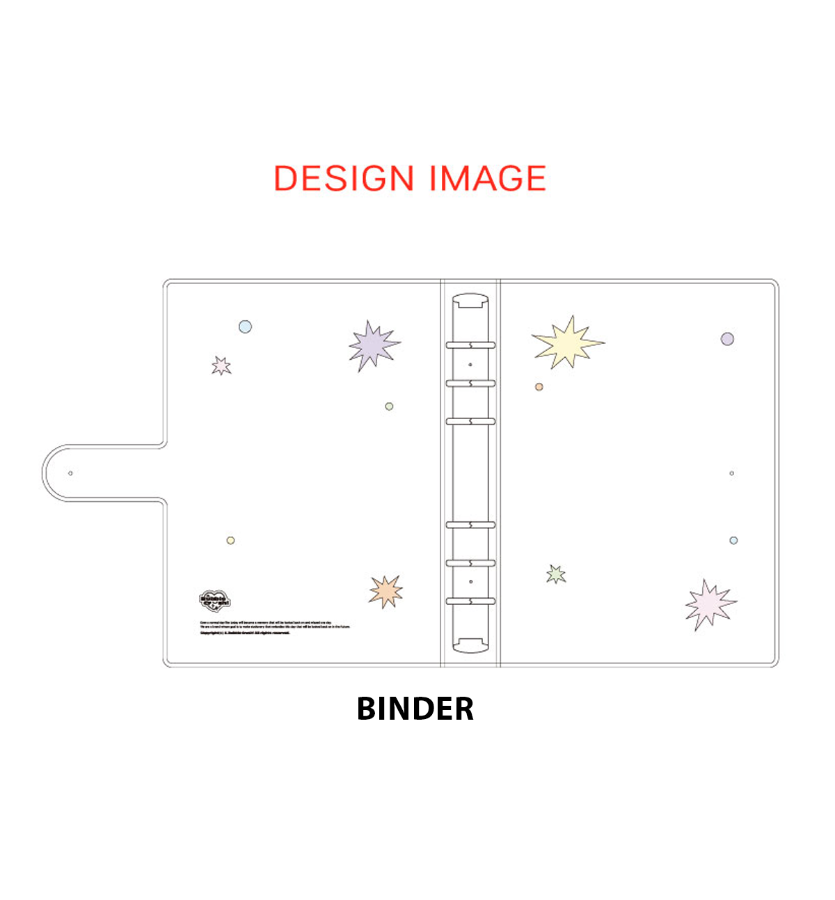 A6 Salty Glitter Binder