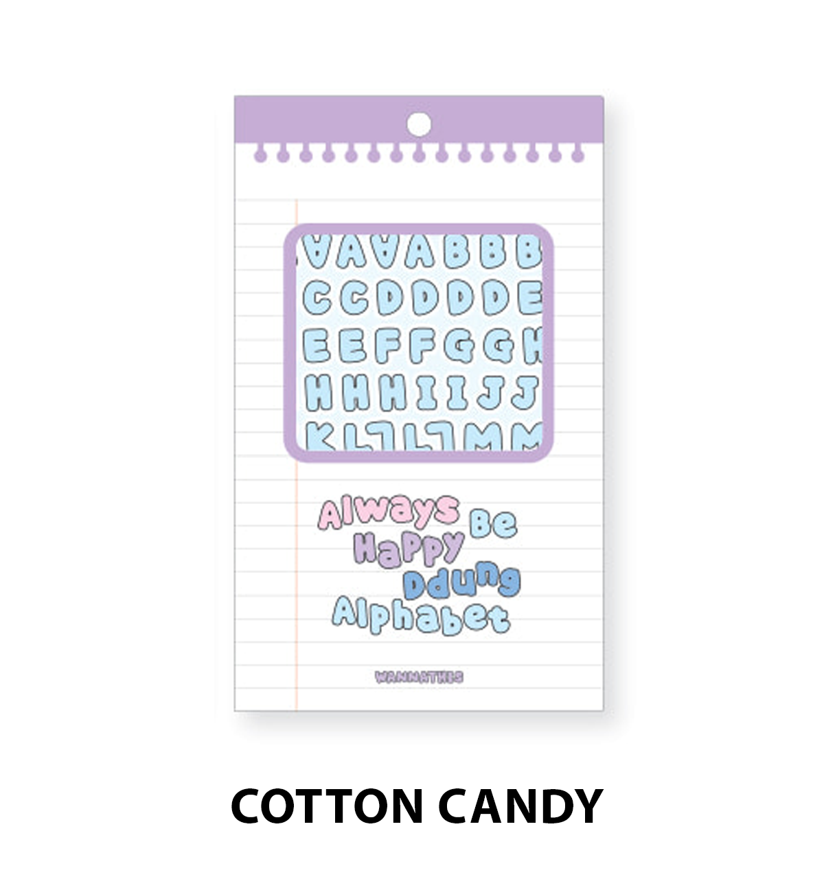 Ddung Alphabet Clear Seal Sticker Pack