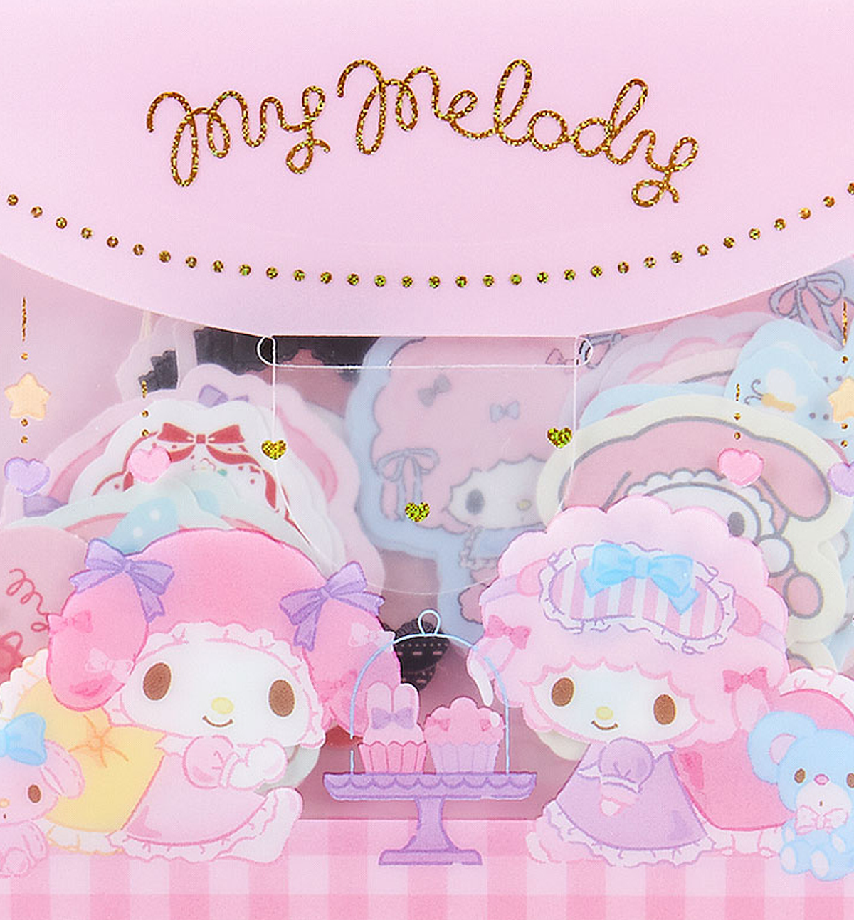 Sanrio 40 Sticker + 1 Case Set [My Melody]