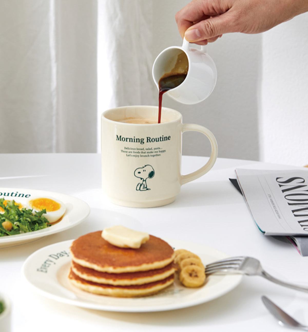 Peanuts Snoopy Mug Cup [Lettering Line]